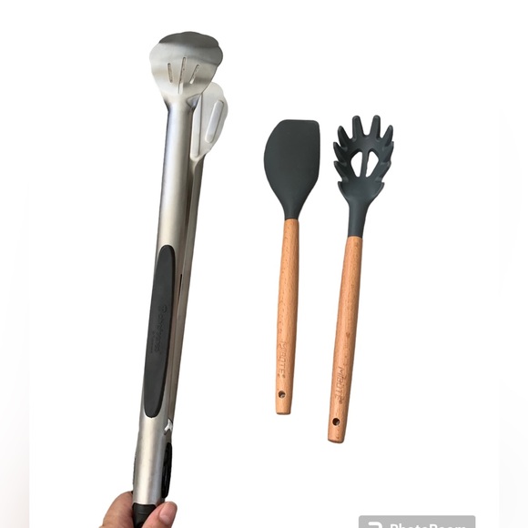Kitchen | Kitchen Bundle Tupperware Tongs And Mibote Rubber Pasta Spoon ...